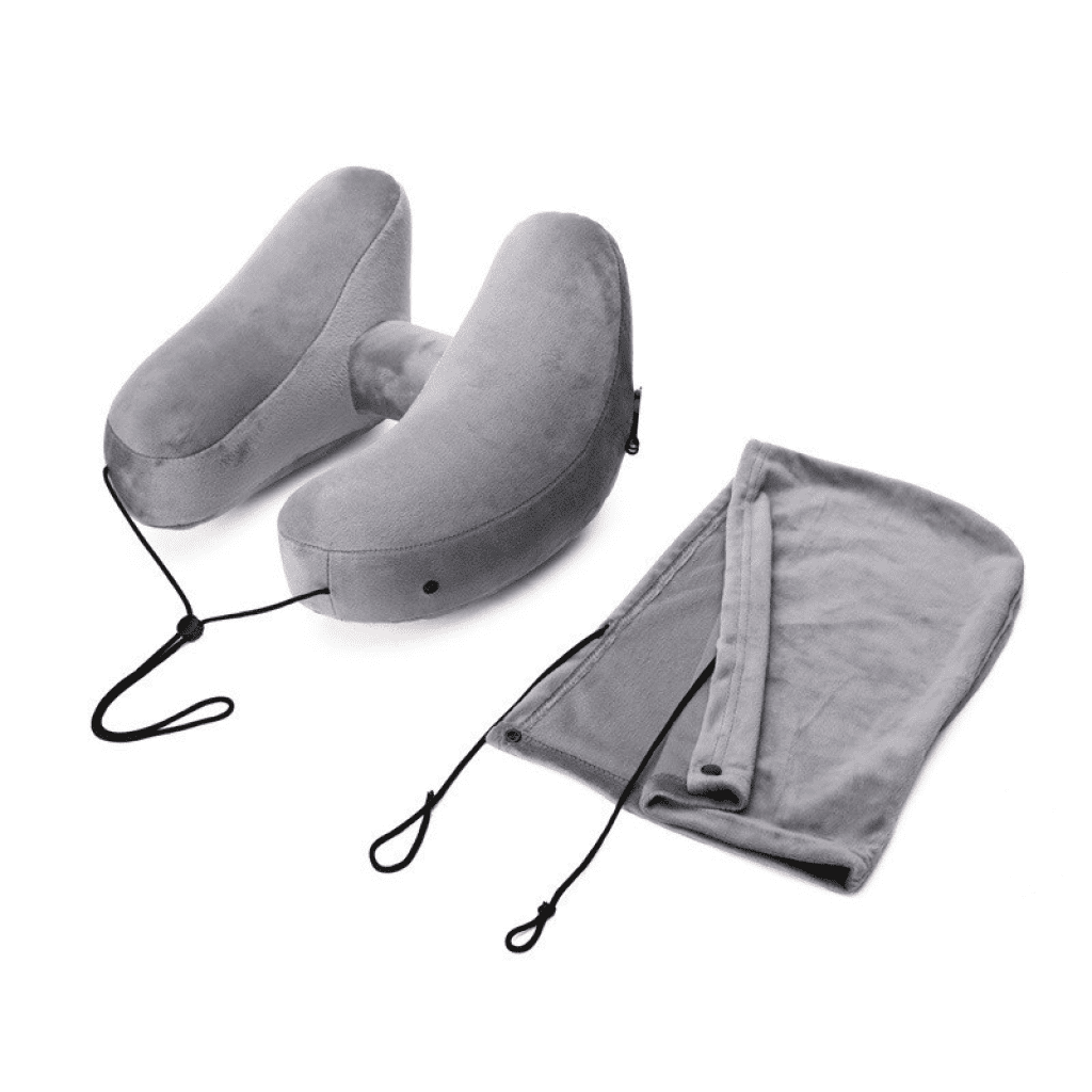 Coussin Gonflable en PVC 35x23cm Gris - Univers Coussin et Oreiller