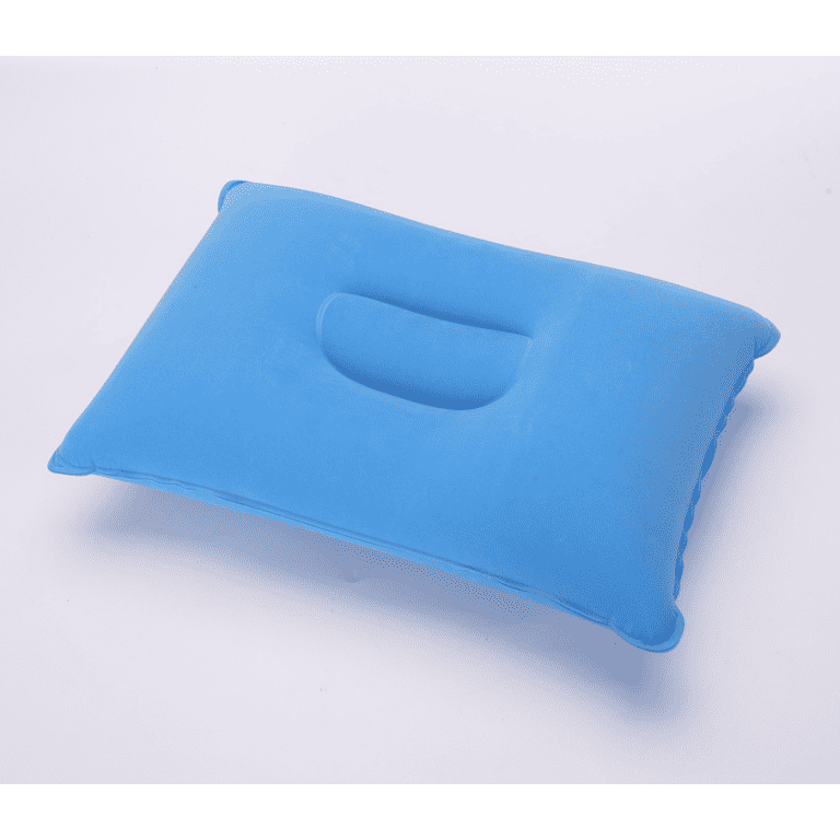 Coussin Gonflable en PVC 35x23cm Bleu - Univers Coussin et Oreiller